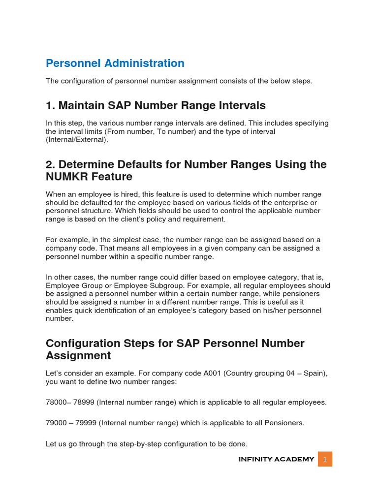 SAP Personnel Number Configuration | PDF | Menu (Computing) | Employment