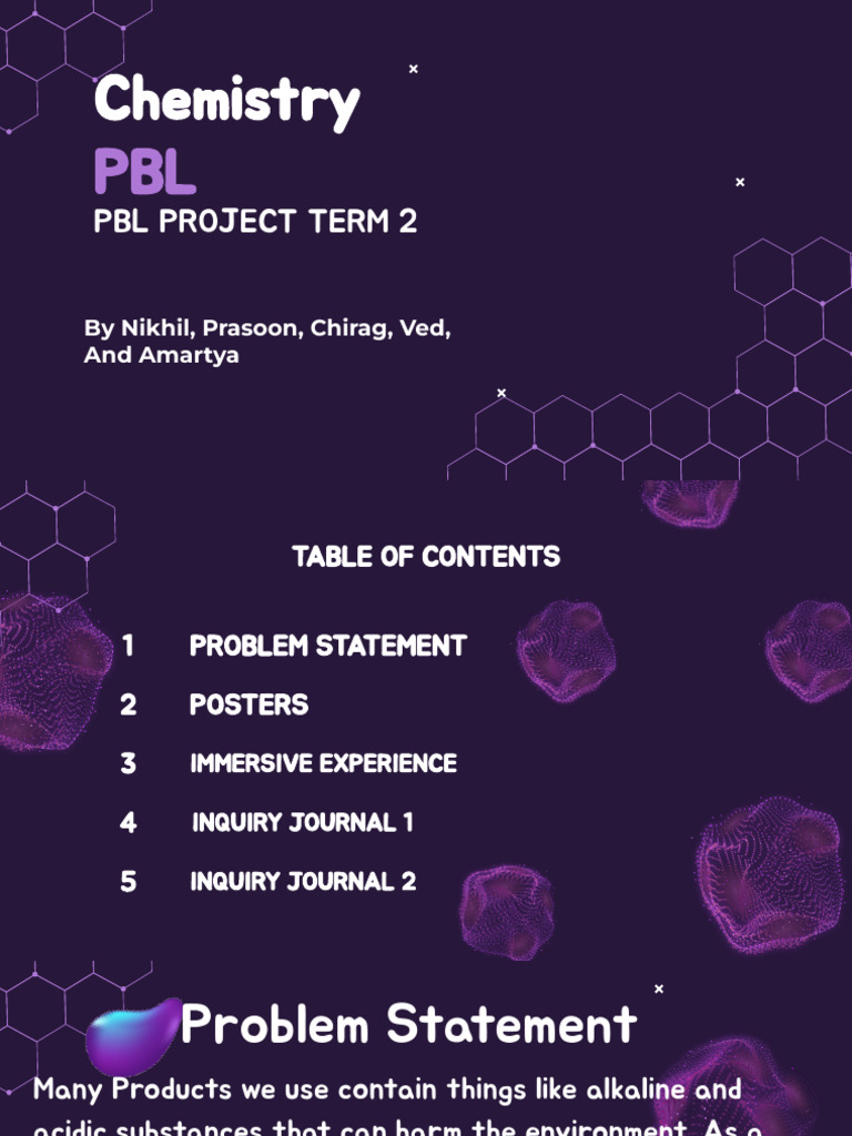 Chemistry PBL. | PDF