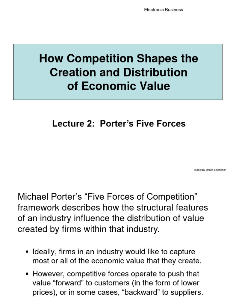 Porter's Five Forces | PDF | Business Process | Market (Economics)