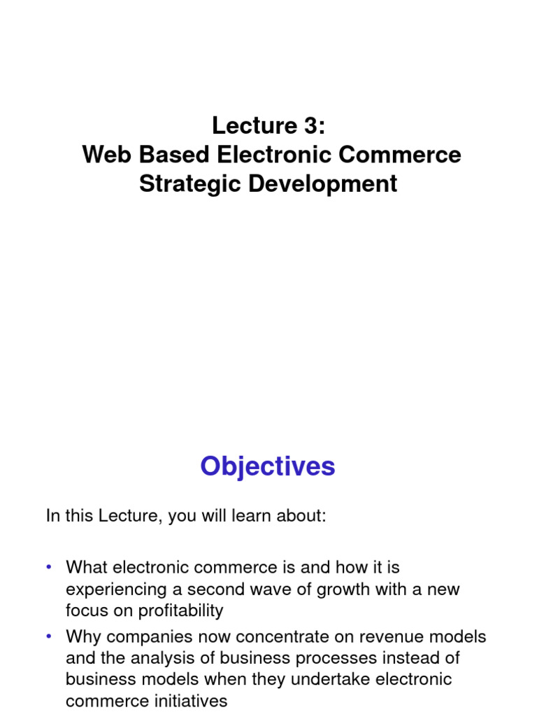 Web Based Electronic Commerce | PDF | Electronic Business | E Commerce