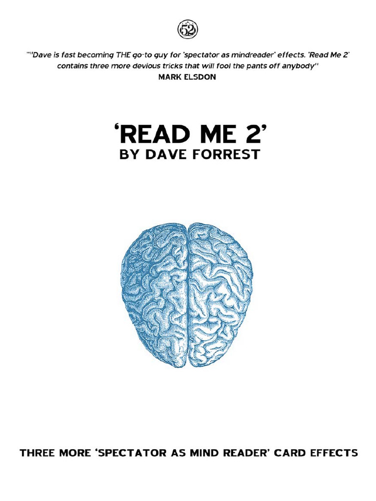 Dave Forrest - Read Me 2 | PDF | Playing Cards | Thought
