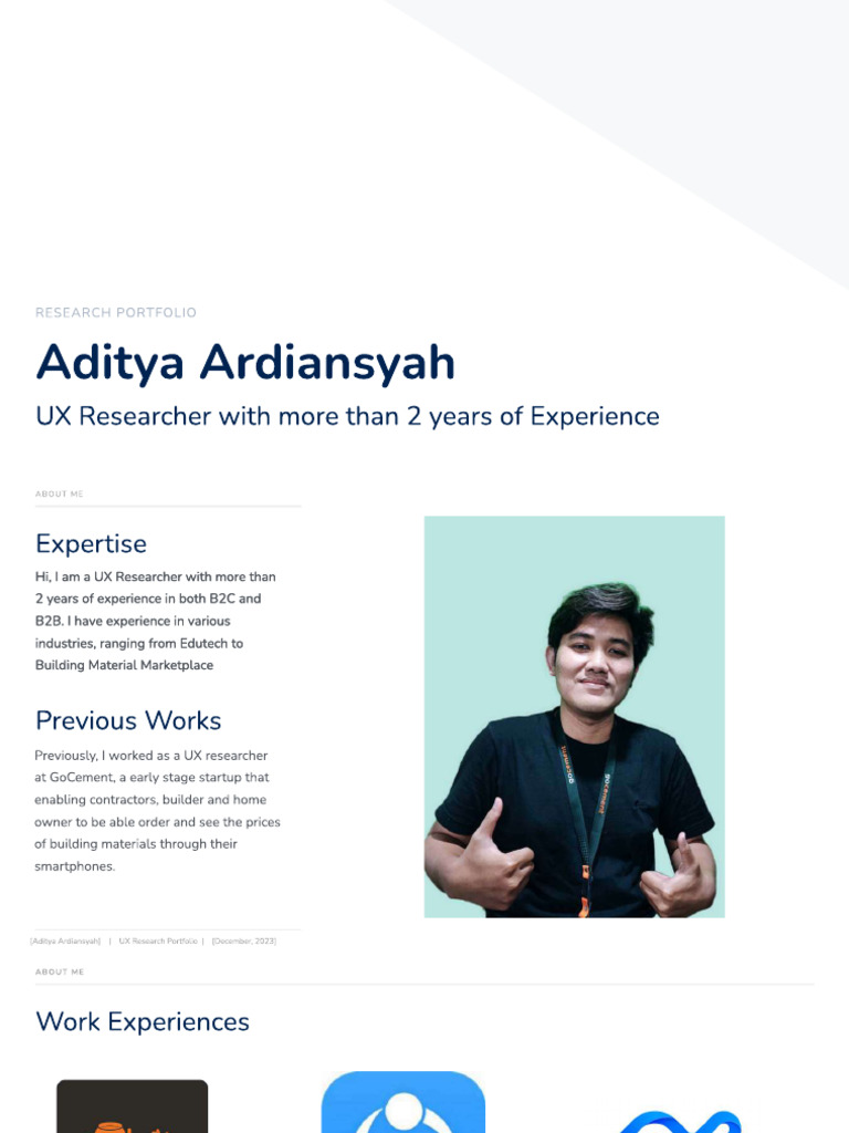 Research Portfolio 2023 | Download Free PDF | Behavior | Business