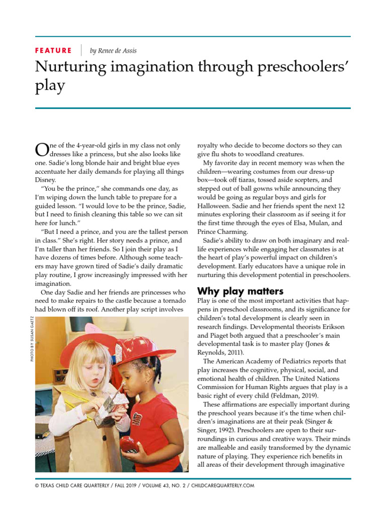 Fall19 Play | PDF | Preschool | Early Childhood Education