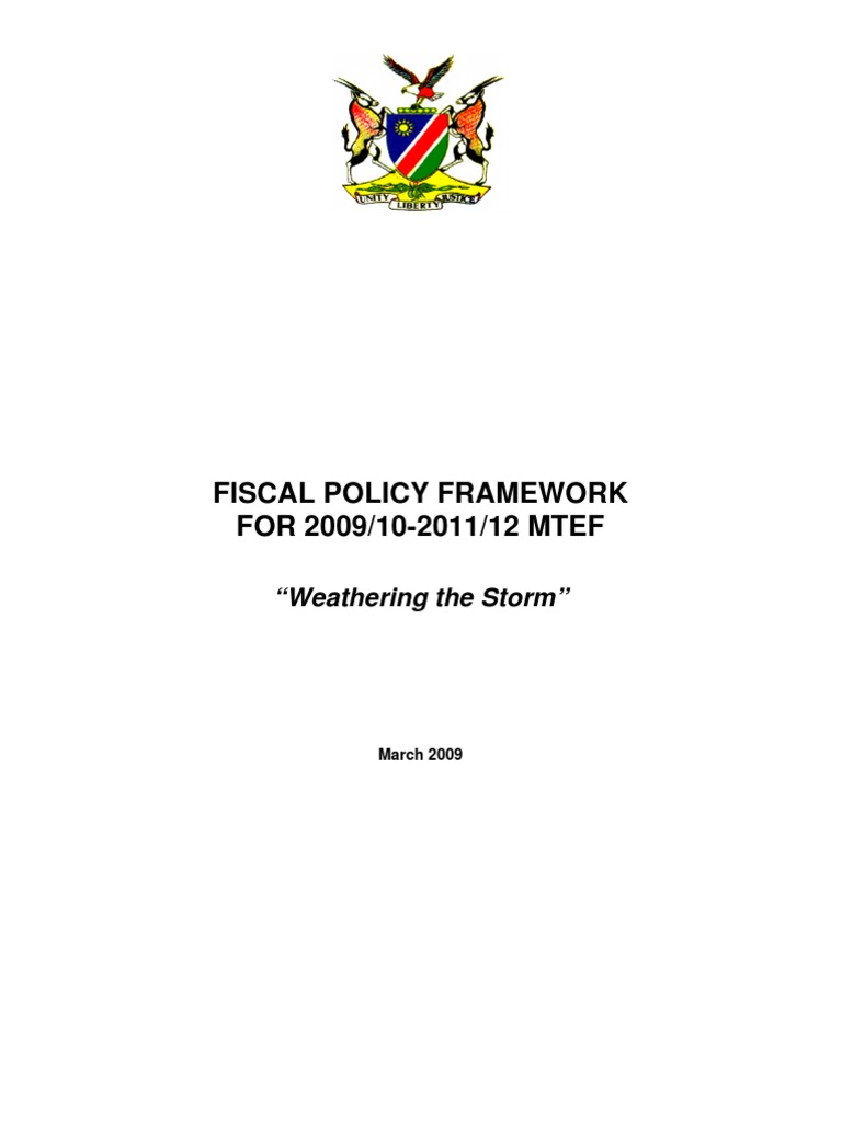 Fiscal Policy Framework 19 March 2009 | PDF | Fiscal Policy | Public ...