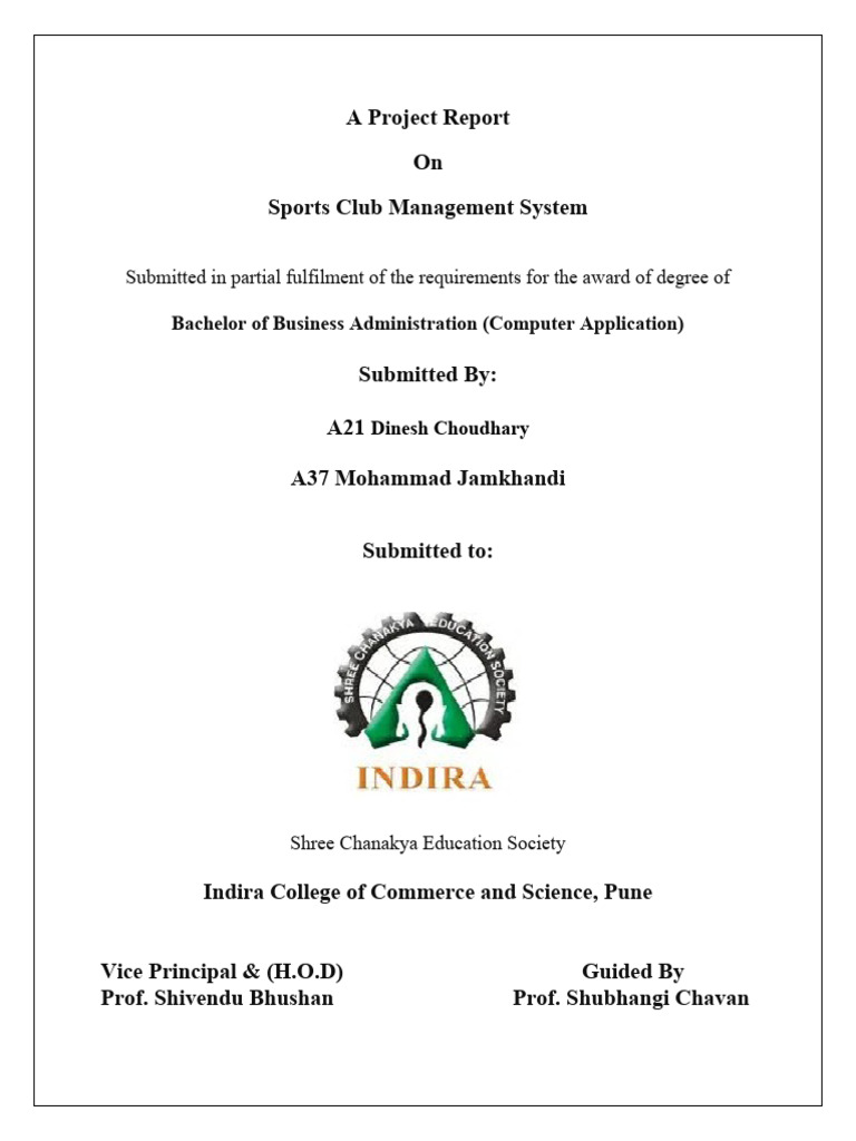 Sports Club Management System | Download Free PDF | Software Testing ...