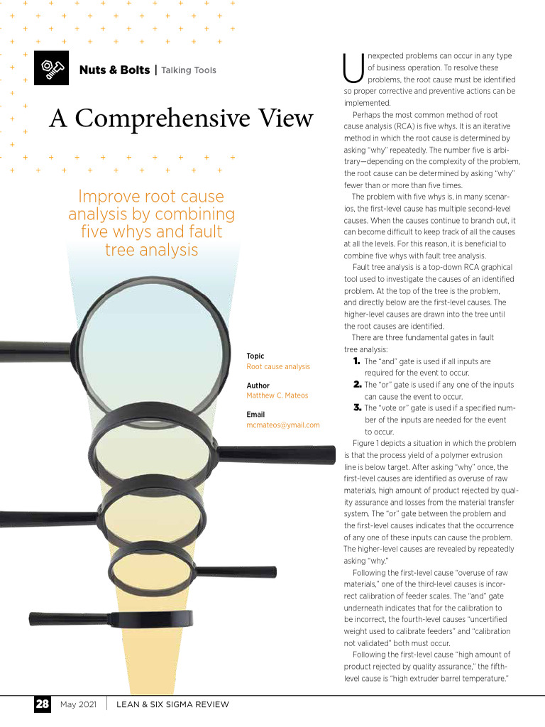 5 Whys and Fault Tree Analysis | PDF