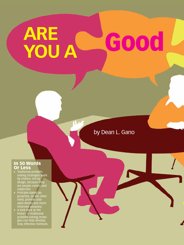 a good problem solver | PDF | Causality | Infinity