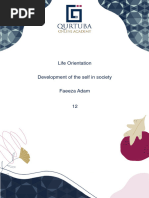 Grade 12 Life Orientation Scope For Mid Year 2025 | PDF