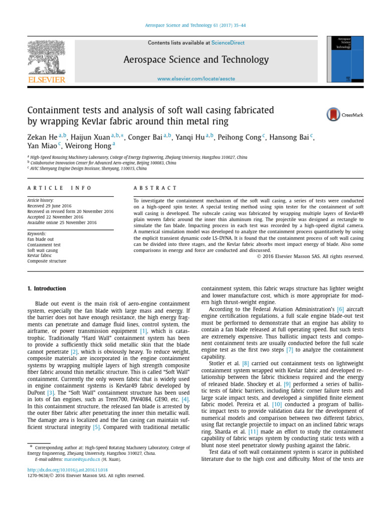 Kevlar-Wrapped Composite Casing Tests | PDF | Deformation (Engineering ...