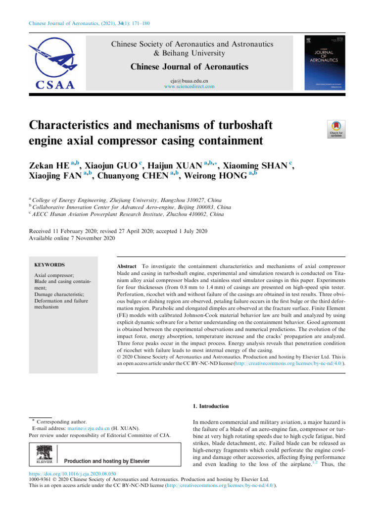 2021-Characteristics and Mechanisms of Turboshaft Engine Axial ...