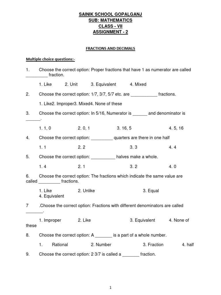 CH 2 Maths | PDF | Division (Mathematics) | Mathematical Notation