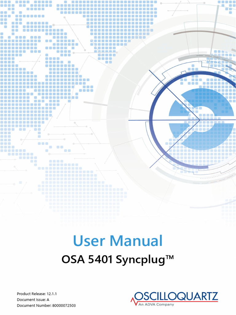 OSA 5401 User Manual 12.1.1 | PDF | Computer Network | Ip Address