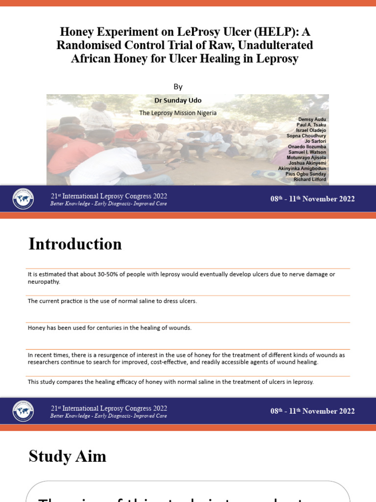 HELP ILC Presentation | PDF | Leprosy | Wound
