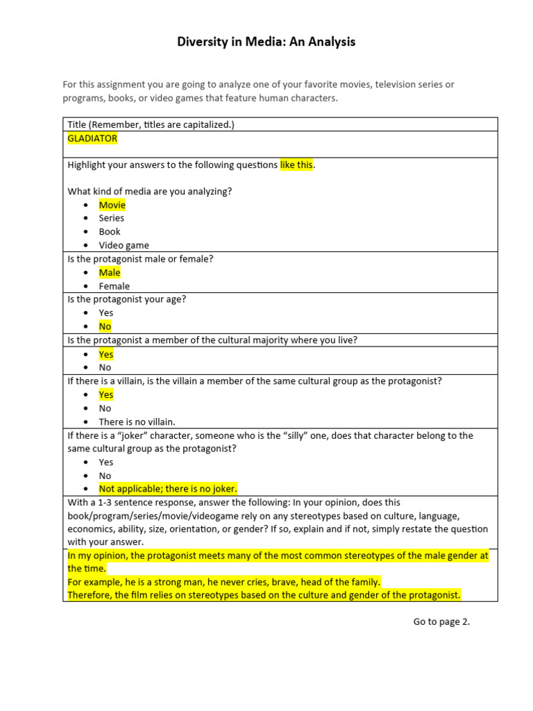 Diversity in Media | PDF