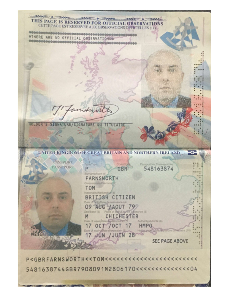 Tom Farnsworth - Passport | PDF