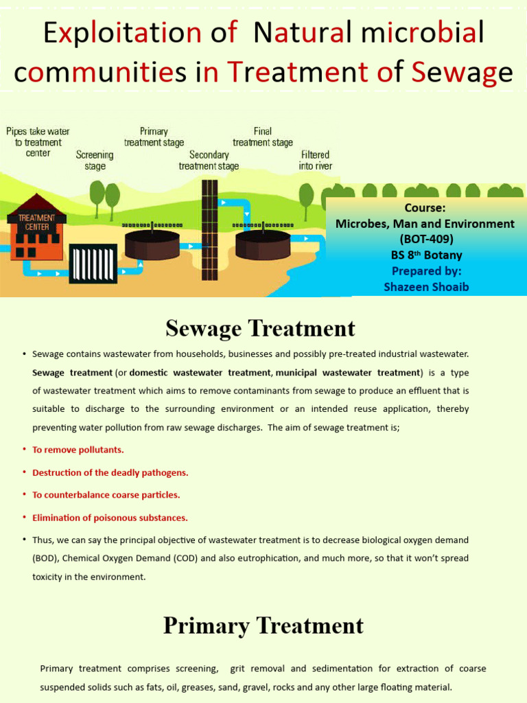 Sewage Treatment | PDF | Sewage Treatment | Disinfectant