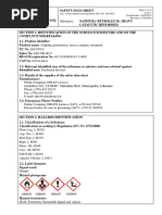 MSDS NP Unleaded Petrol | PDF | Gasoline | Benzene