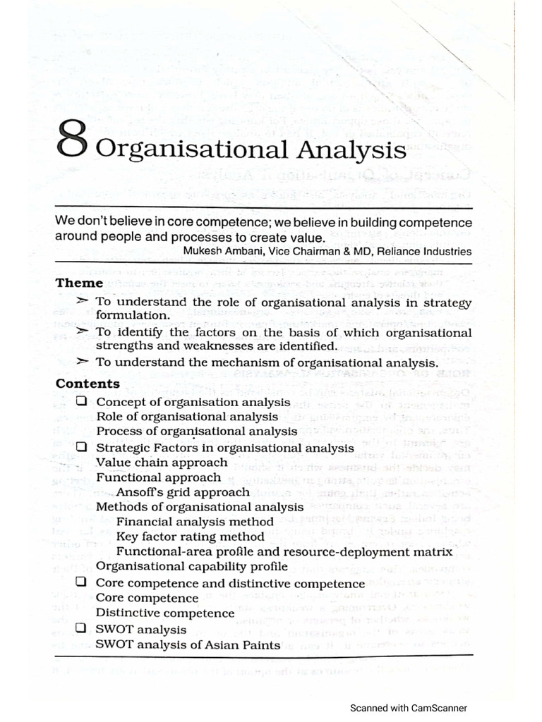 SM-Organizational Analysis - L M Prasad | PDF