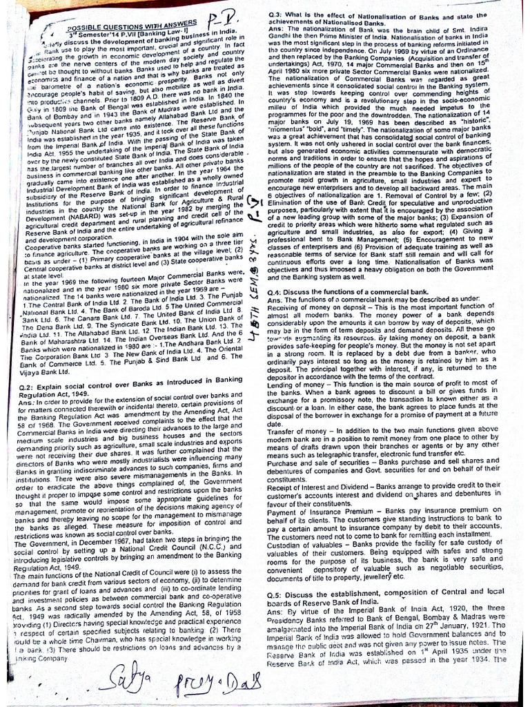 Paper 5 Banking Law Pdf