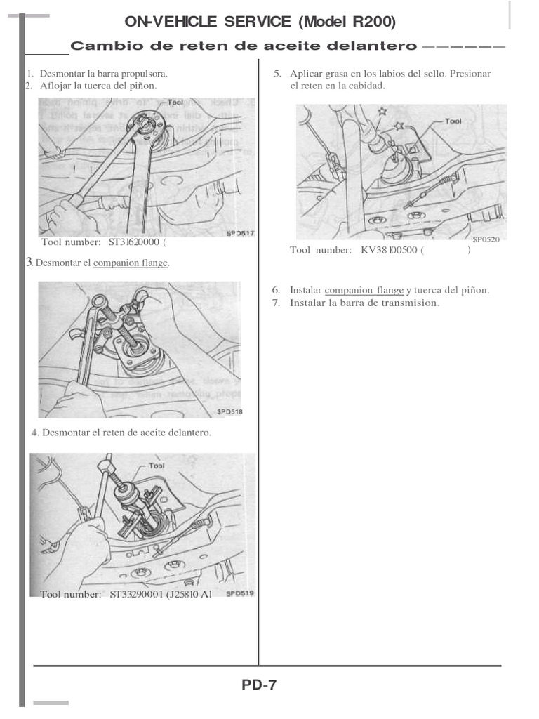 ES Diferencial r200 | PDF | Engranaje | Herramientas