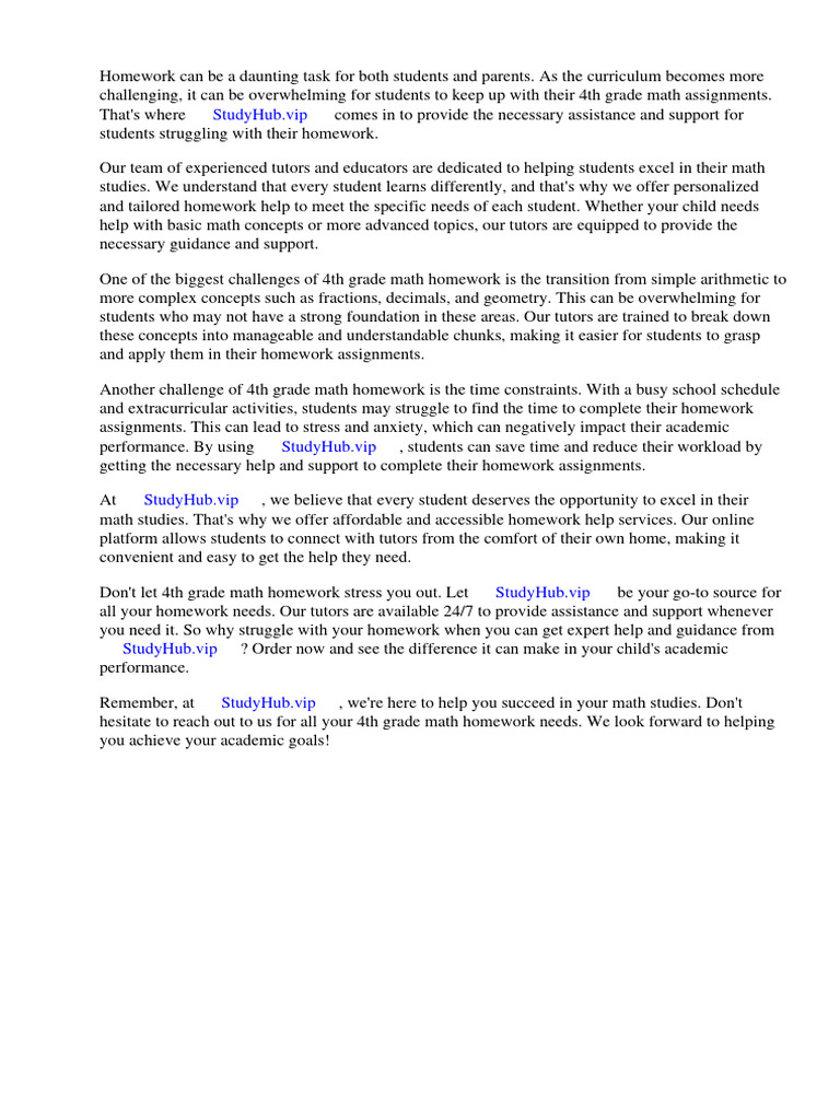 Homework Help 4th Grade Math | PDF | Worksheet | Mathematics