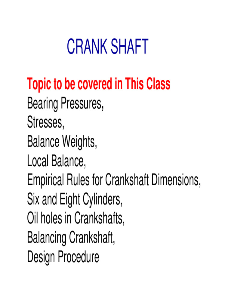 D A M 03 Crankshaft Design-02 | PDF | Bearing (Mechanical) | Stress ...