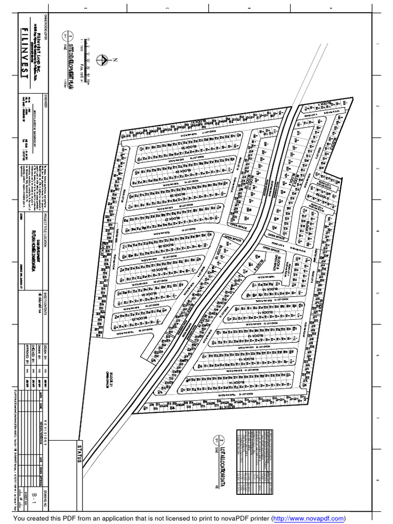B 1 Site Development Plan1 | PDF | Printing | Graphic Design