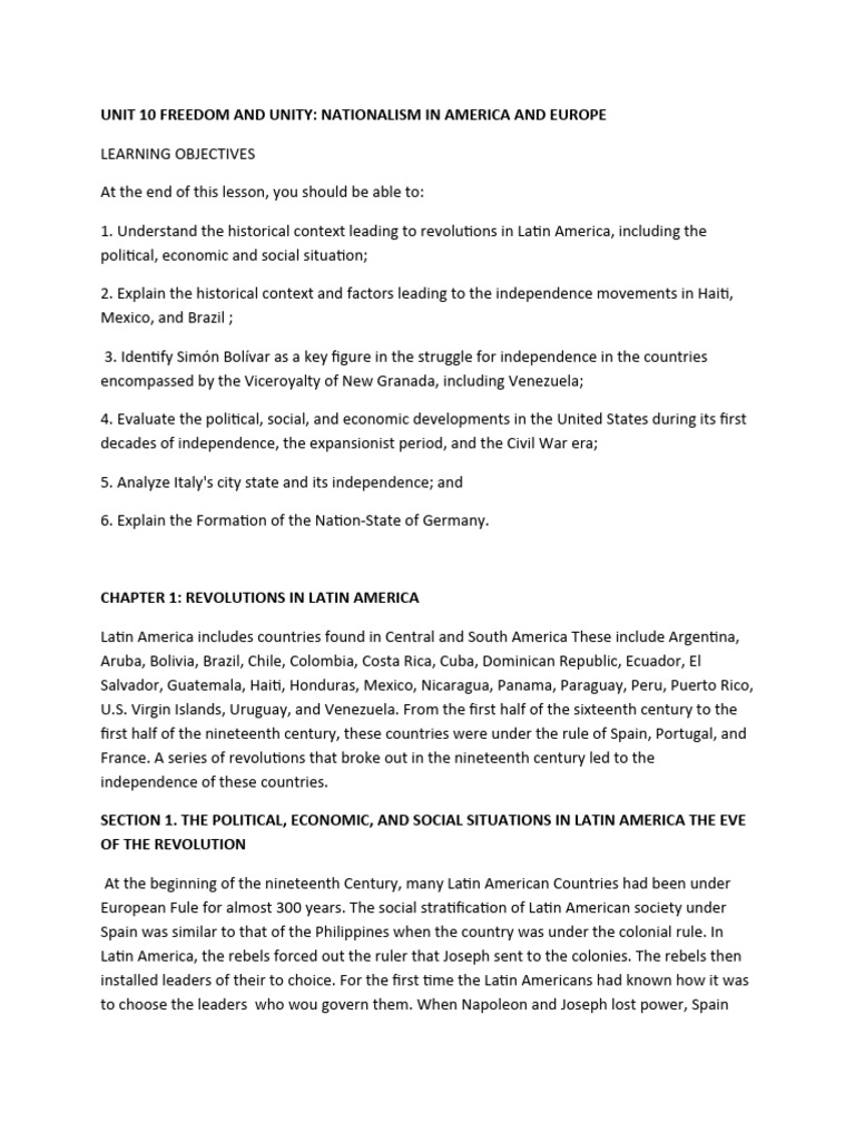 Nationalism and Independence Movements | PDF | Vladimir Lenin | Latin ...