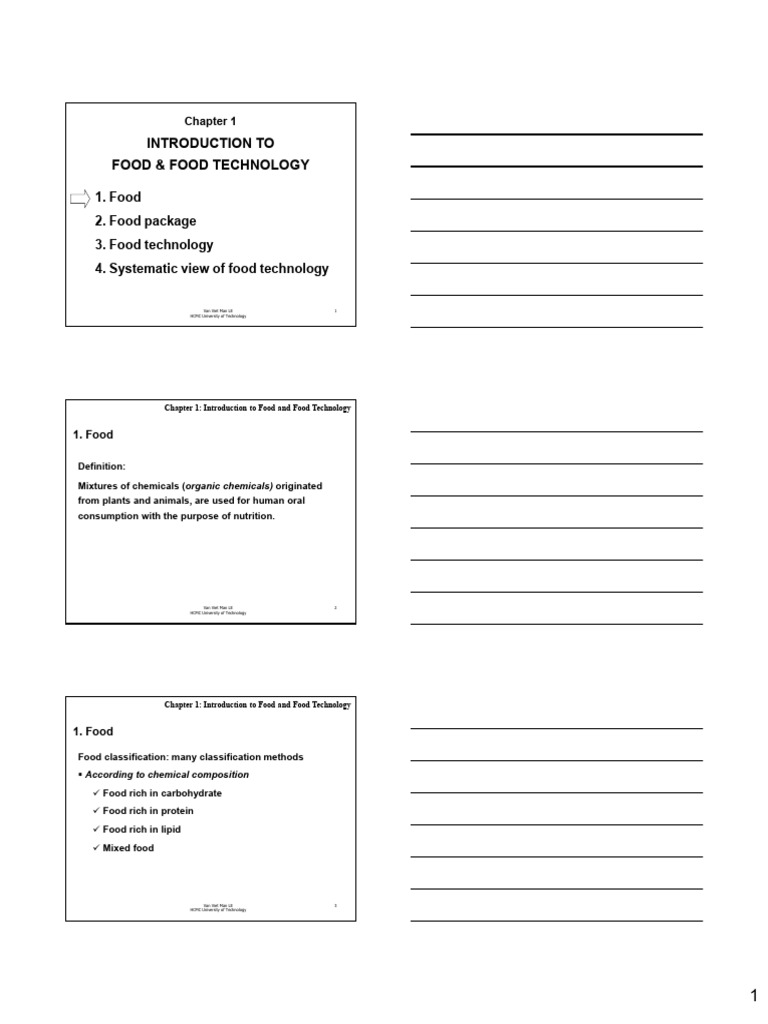 Food and Food Technology | PDF | Foods | Nutrition