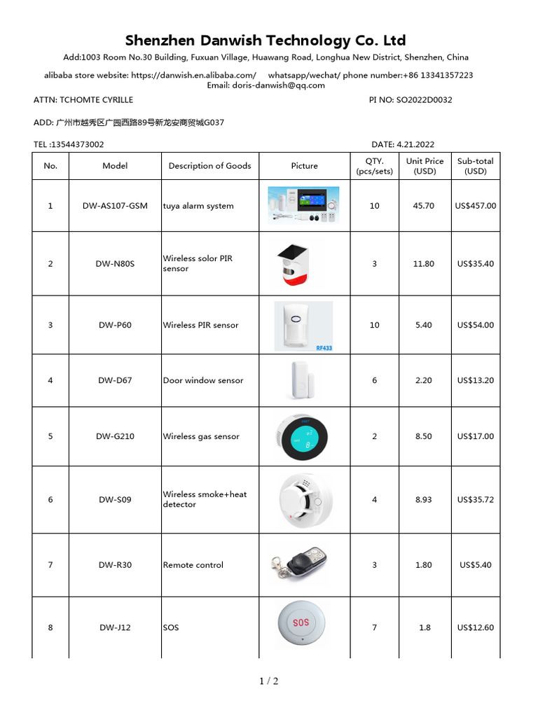Danwish Alarm | PDF | Service Industries | Banking Technology