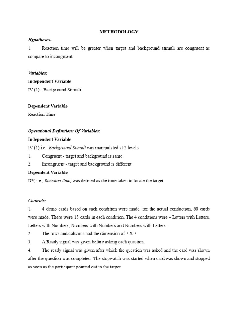 Visual Search Reaction Time Study | PDF | Mental Chronometry | Experiment