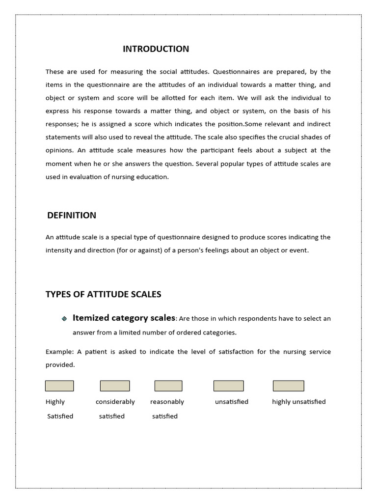Attitude Scales | PDF | Likert Scale | Attitude (Psychology)
