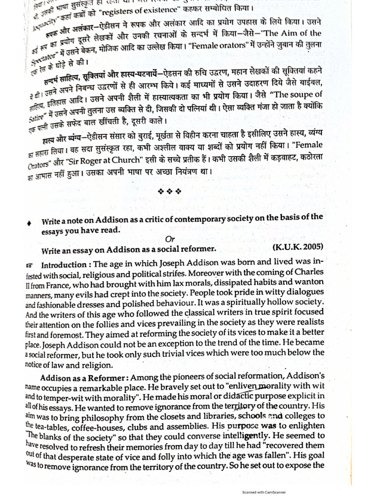 Addison Steele Essay | PDF