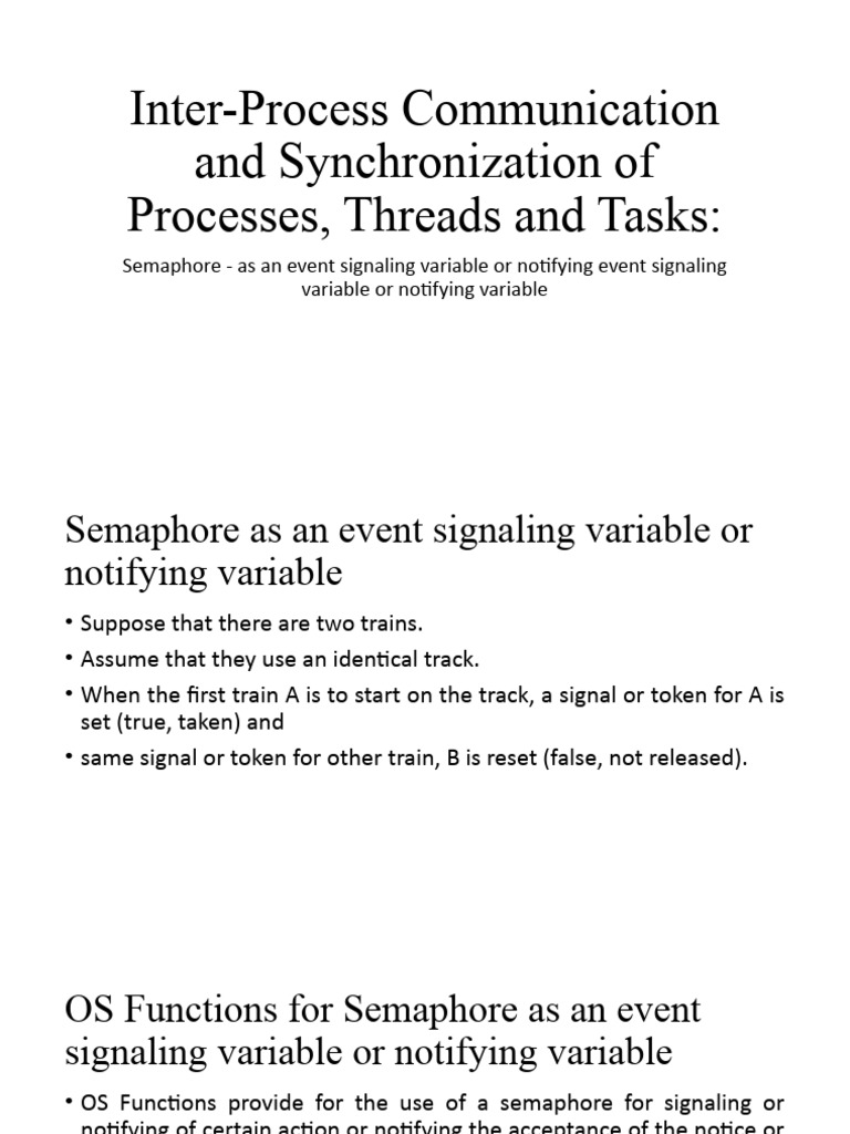 Semaphore Ipc Pdf Computer Programming Computing