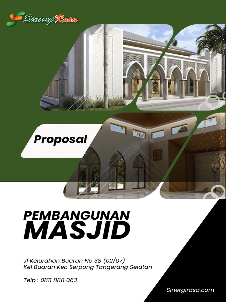 Proposal Masjid Sinergirasa | PDF | Agama & Spiritualitas