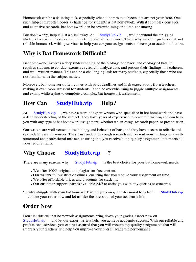 Bat Homework | PDF | Homework | Safari (Web Browser)