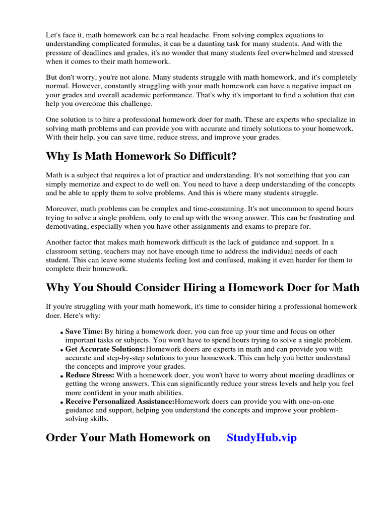 Homework Doer Math | PDF | Mathematics | Homework