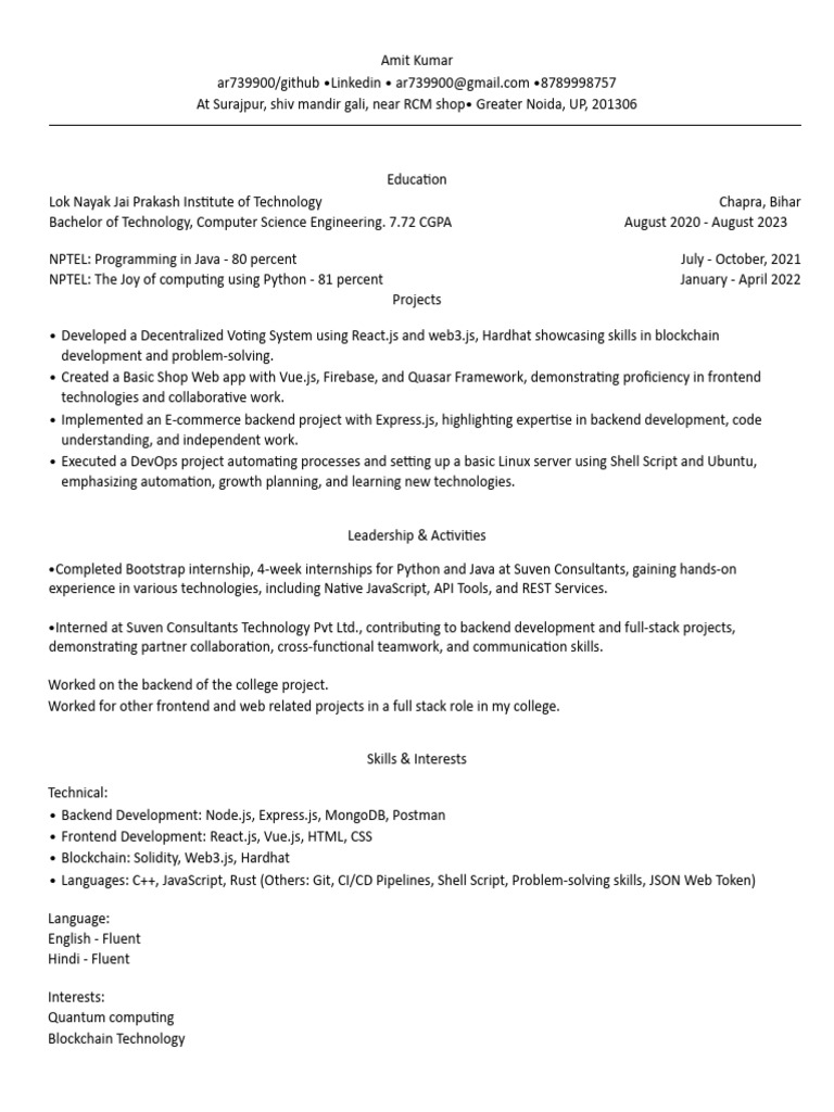 Cv Harvard Like 1 Pdf Java Script Computing 3817
