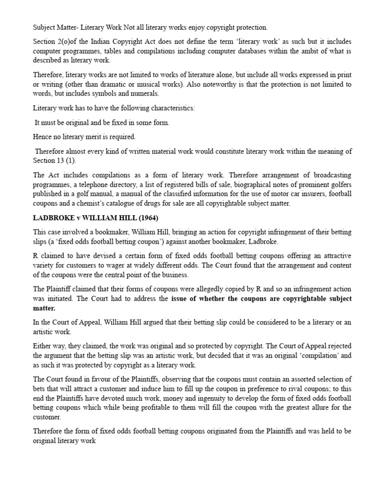 Subject Matter | PDF | Copyright | Lawsuit