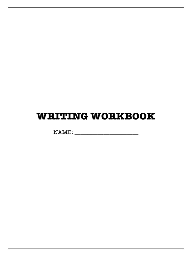 Writing Workbook | PDF | Sources | Writing