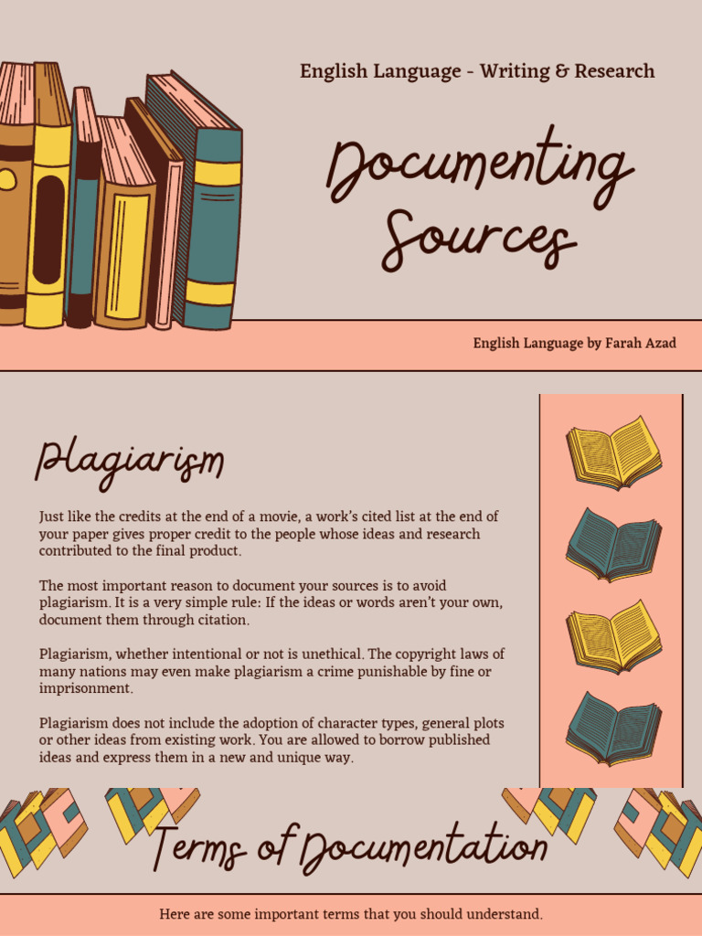 Documenting Sources - APA & MLA | PDF | Citation | Apa Style