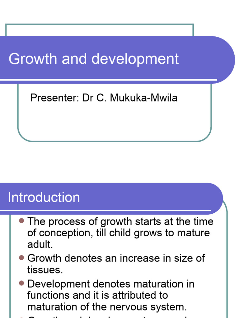 Growth and Development 2-1 | PDF | Prenatal Development | Adolescence