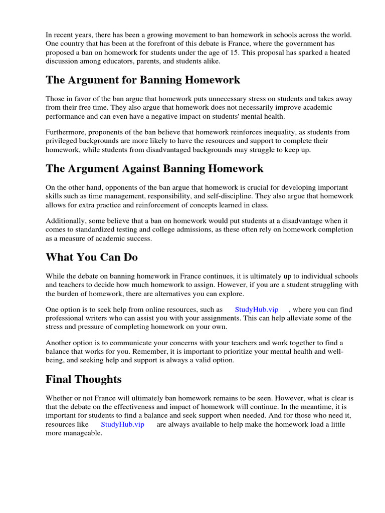 Homework Debate: Stress vs. Skills | PDF | Homework | Teachers