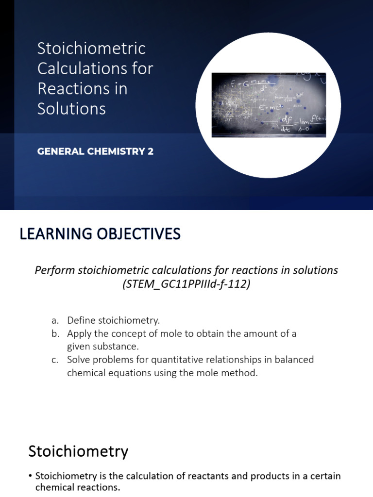 Stoichiometric Calculations | PDF | Stoichiometry | Mole (Unit)