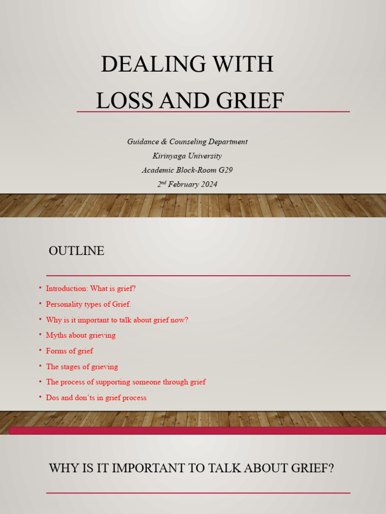 Dealing with Grief and Loss | PDF | Grief | Psychology
