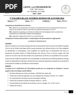 Epreuve de P.C.T - Examen Blanc BAC 2026 - Diocésain Parakou (Série C ...