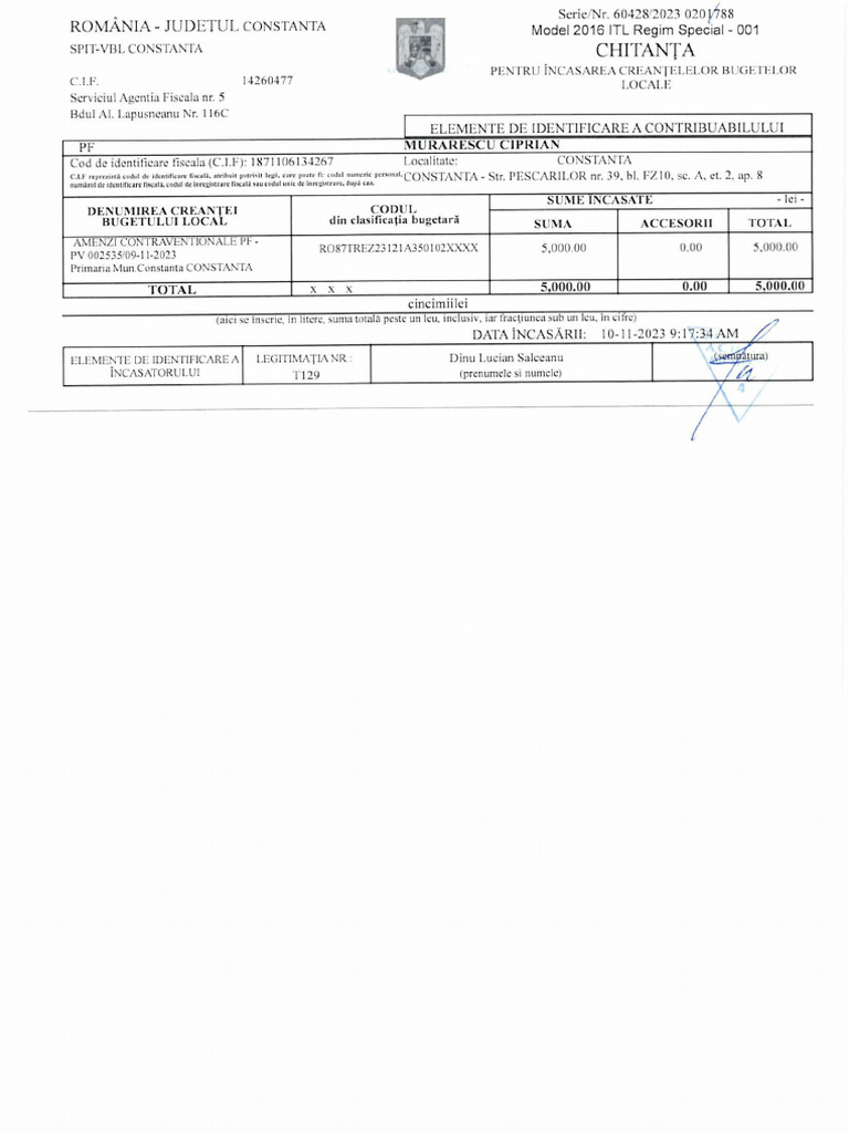 Chitanta 60428 | PDF