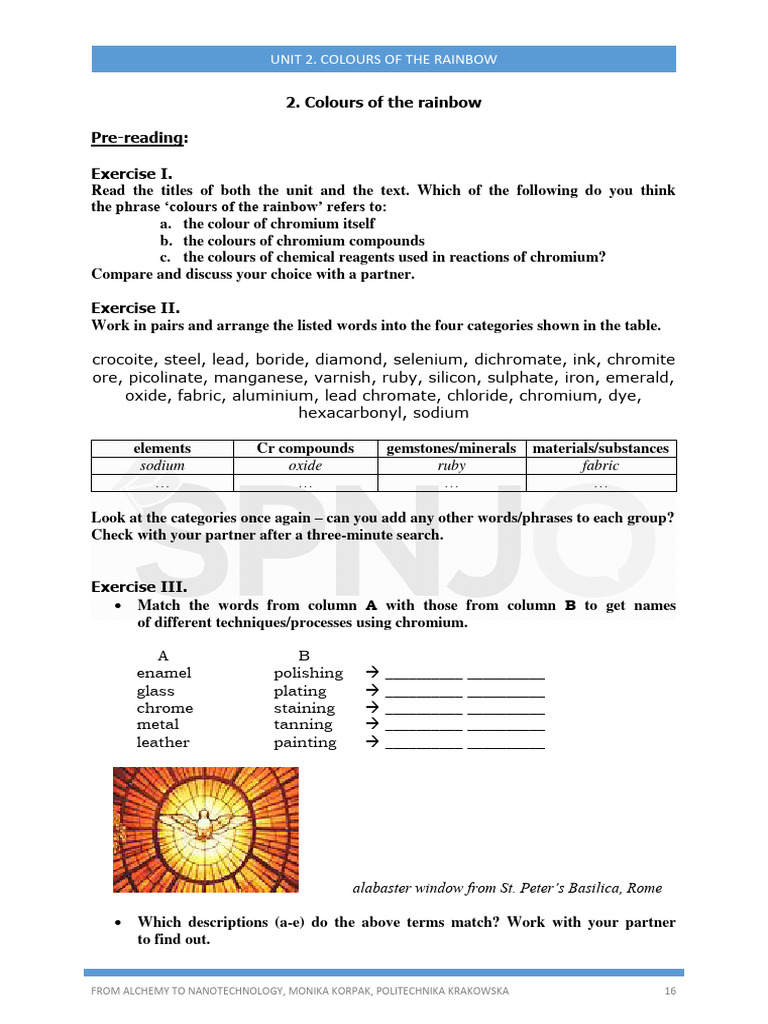 Colours of The Rainbow | PDF | Chromium | Chemistry