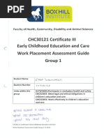 CHCECE037 Assessment Task 2 Placement Project | PDF | Experience | Learning