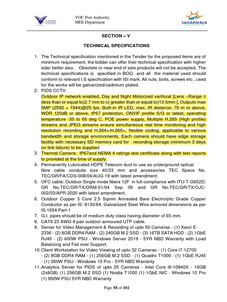 Technical Specification | PDF | Optical Fiber | Network Switch